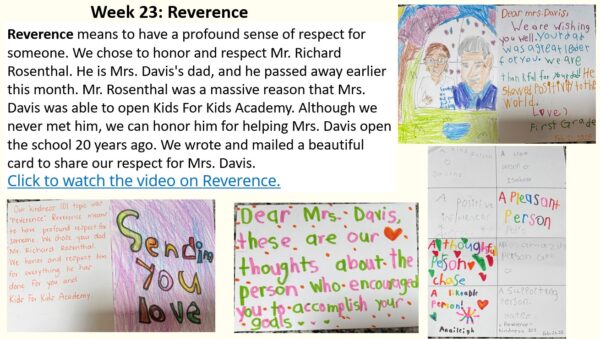 Lesson 23: Reverence - Kids 4 Kids